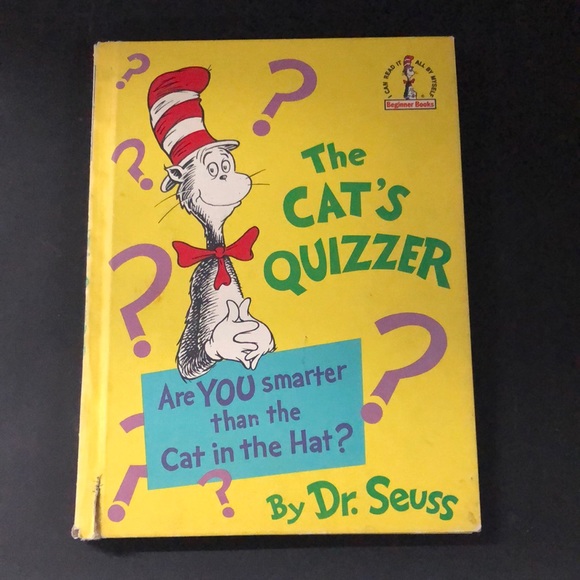 Other | Super Rare Dr Seuss The Cats Quizzer Book Hardcover Vintage ...